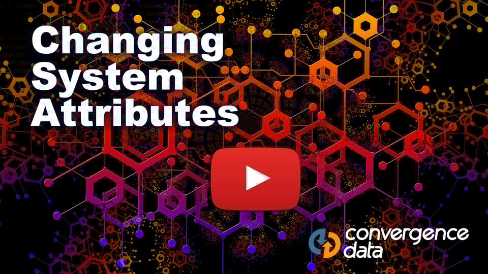 Editing Existing System Attribute Values